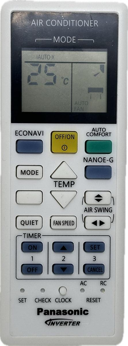 Replacement Panasonic Air Conditioner Remote Control CWA75C4406 A75C44 ...