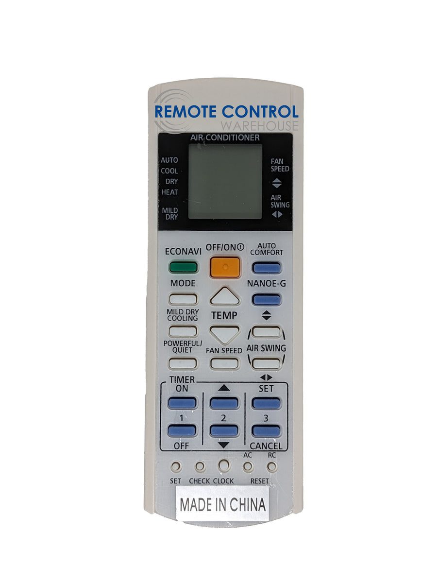 Replacement Panasonic Air Conditioner Remote Control CWA75C2772 A75C27 ...