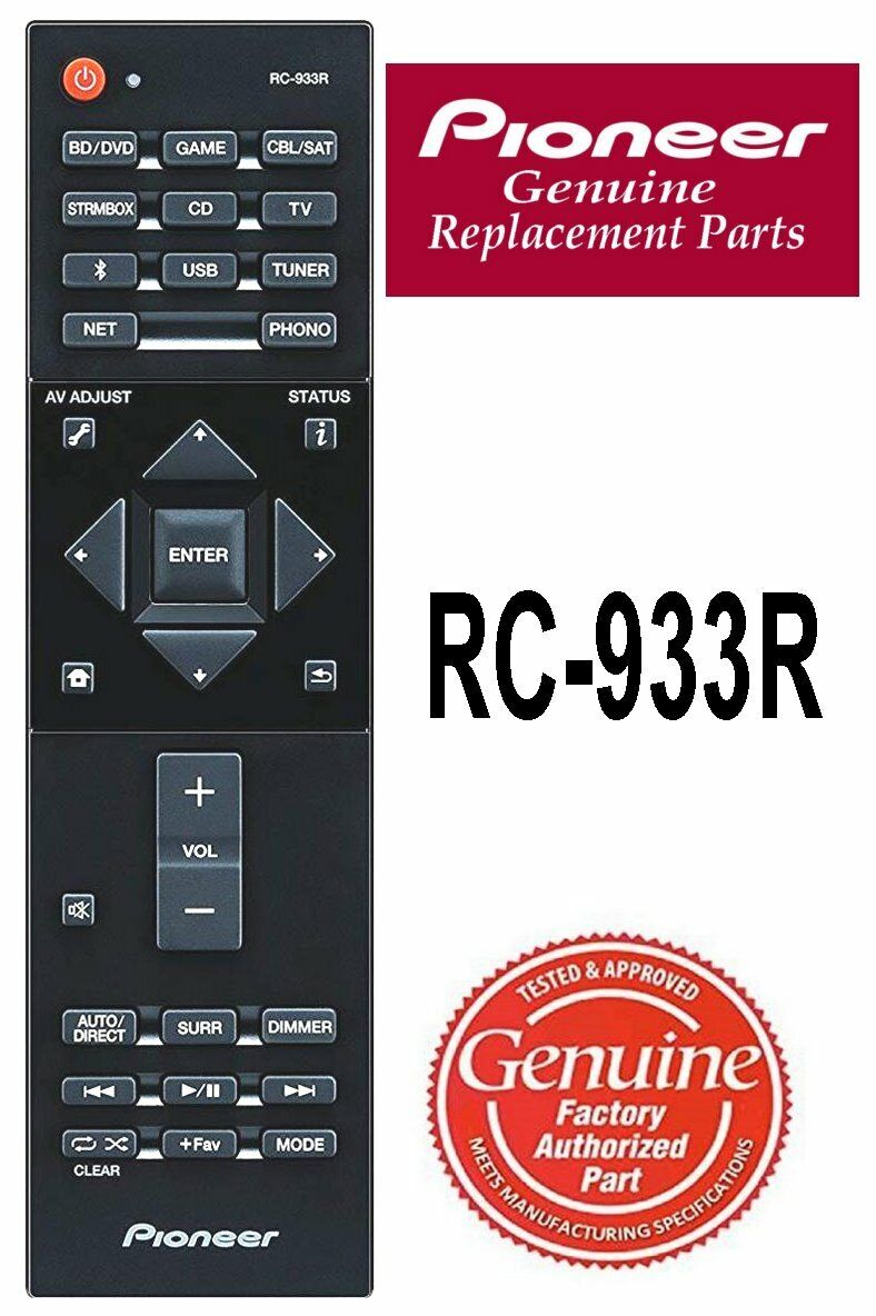 Pioneer Original Remote Control RC-933R - SX-S30 VSX-S520 VSX-S520D Ge ...