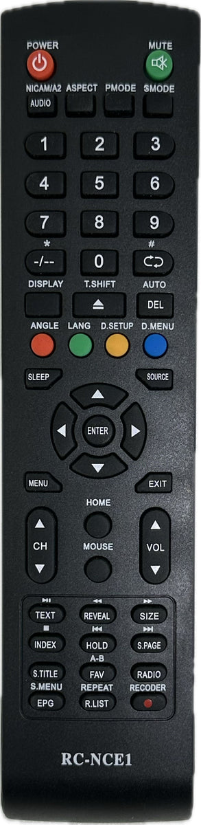 NCE NCE24LEDSMTCOMB TV Replacement Remote Control – Remote Control ...