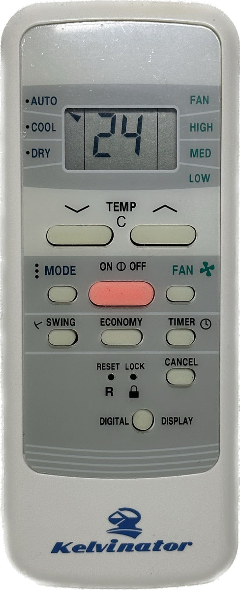 Kelvinator Air Conditioner Original Remote Control R51K/BGE R51KBGCE 2 ...
