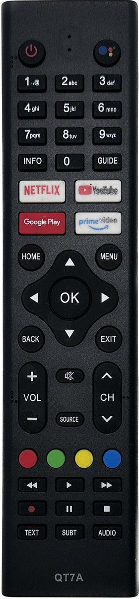 Soniq Smart Android TV Replacement Remote Control QT7A – Remote Control ...