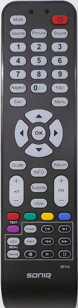Original Soniq Remote Control QT115 - QSL423XT QSL326T TV – Remote ...