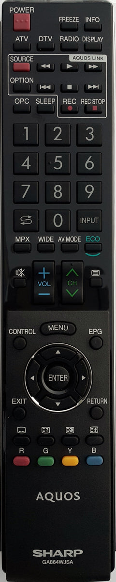 Sharp Original Remote Control GA864WJSA LC52LE820X LC46LE820X LC40LE82 ...