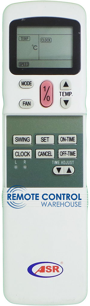 ASR Air Conditioner Remote Control - R11HQ/E – Remote Control Warehouse