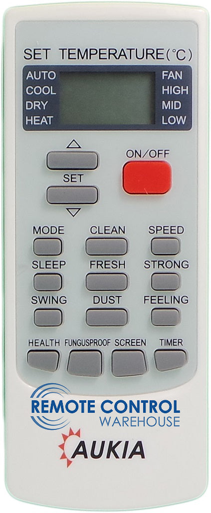 Daijitsu Air Conditioner ASW-H12A4/SAR1DI-AU Remote Control – Remote ...