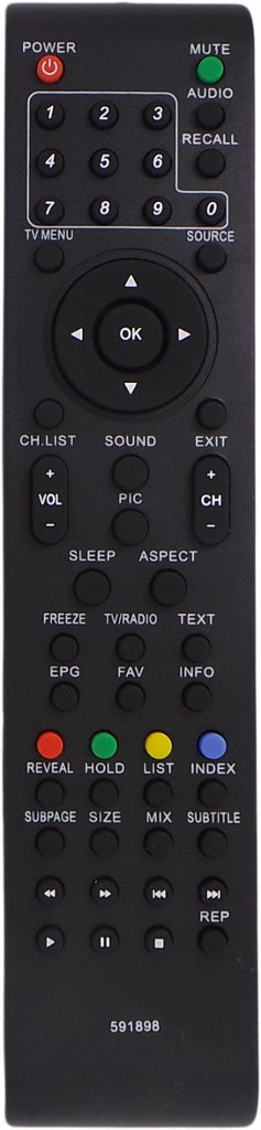 REPLACEMENT AWA Remote Control 519857 - MHDV321103 MHDV3211-03 TV ...