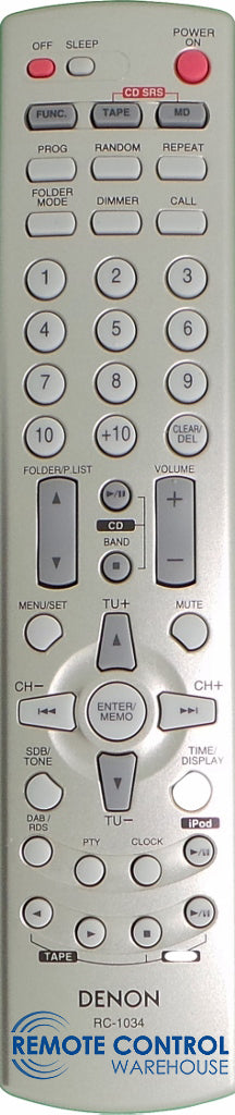 DENON DRA-F102 RCD-M33 RCD-M35DAB AV Receiver Original Remote Control ...