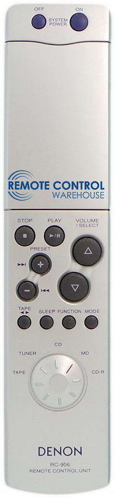 DENON DRA-201SA Stereo Receiver Original Remote Control RC-906 Genuine ...