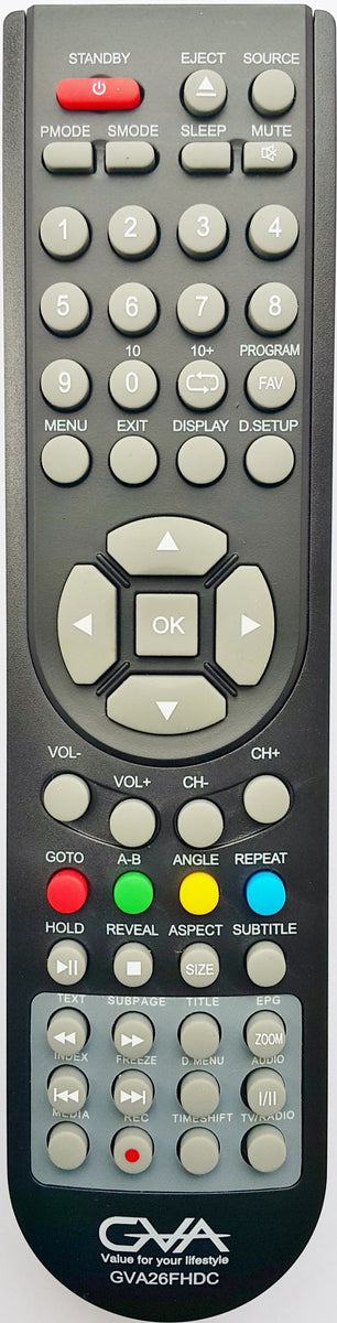 GVA GVA26FHDC TV Original Remote Control – Remote Control Warehouse