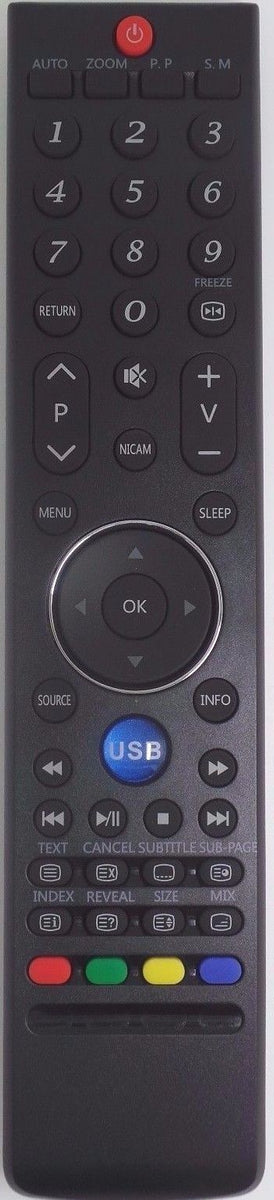REPLACEMENT GVA REMOTE CONTROL FOR GVA 32E61 GVA32E61 LED FHD TV ...