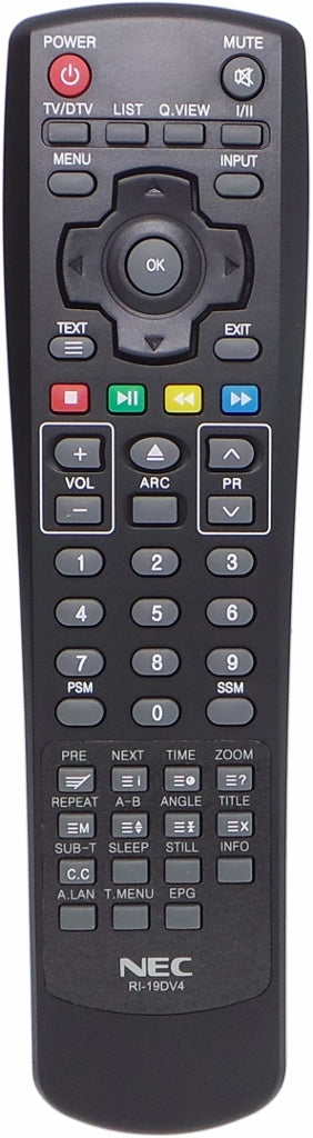 Original NEC TV Remote Control RI-19DV4 - NLT-19HDDV3 NLT-22HDDV3 NLT ...