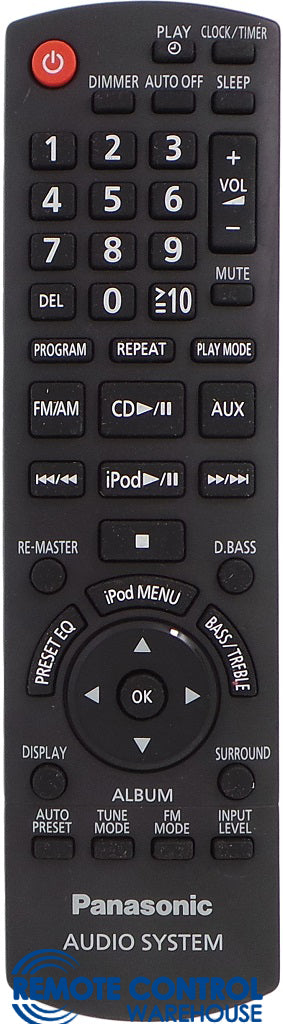 ORIGINAL PANASONIC REMOTE CONTROL N2QAYB000394 - SA-HC3 SC-HC3 STEREO ...
