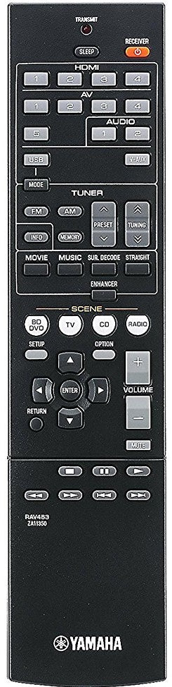 OIGINAL YAMAHA REMOTE CONTROL RAV463 - RX-V373 RX-V306 AV RECEIVER ...
