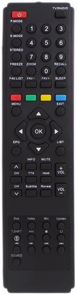 SANYO LED-32XR10F TV SUBSTITUTE REPLACEMENT REMOTE CONTROL RC-S071 ...