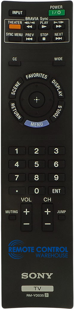 SONY RM-YD035 RMYD035 ORIGINAL REMOTE CONTROL – Remote Control Warehouse