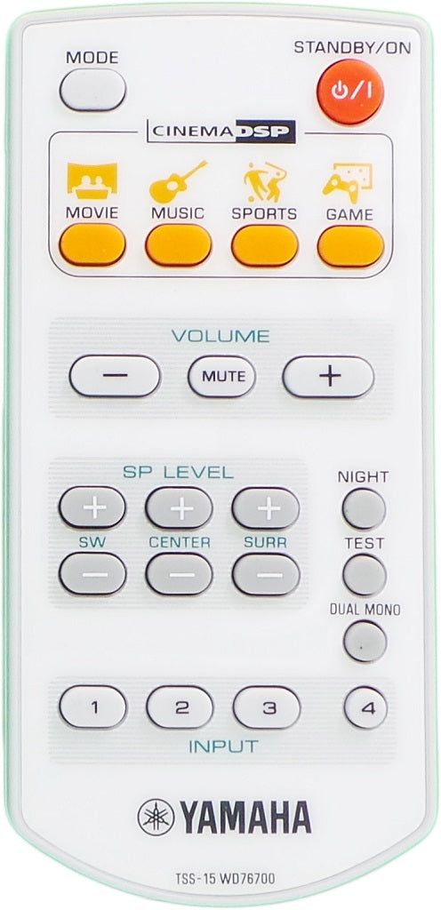 Original YAMAHA AVX-S20 Home Theatre Sound System Remote Control TSS-1 ...